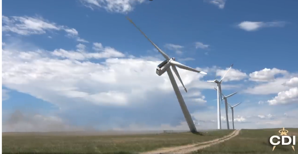 Wind Turbines controlled demolition - Wind farm BoP